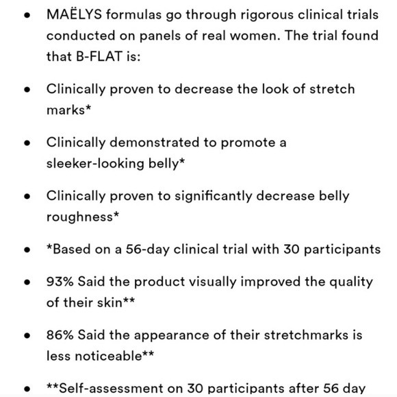 Maelys | Bath & Body | Deluxe Sample Maelys Bflat Belly Firming Cream ...